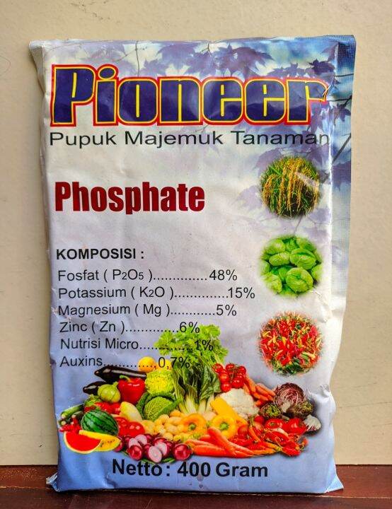 Pupuk majemuk Pioner Phosphate isi 400 gram | Lazada Indonesia