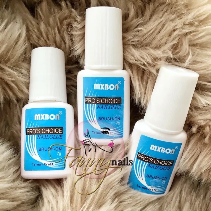MX BON BIRU BLUE STRONG New lem kuku palsu mxbon biru blue fake nail ...