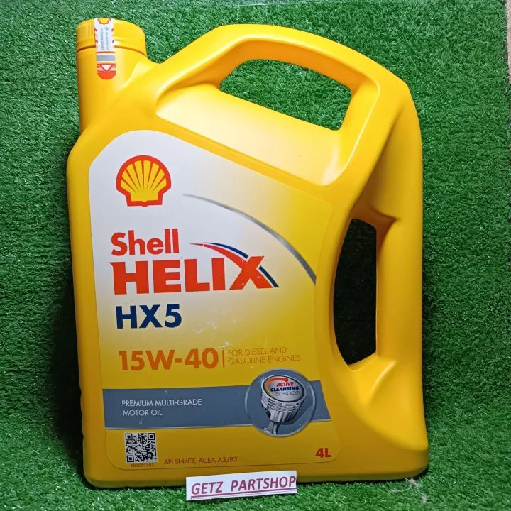 OLI MOBIL SHELL HELIX HX5 15W-40 4 LITER | Lazada Indonesia