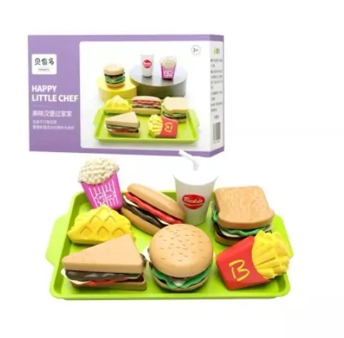 JX Mini burger And Fries set simulation food toys For Kids | Lazada PH