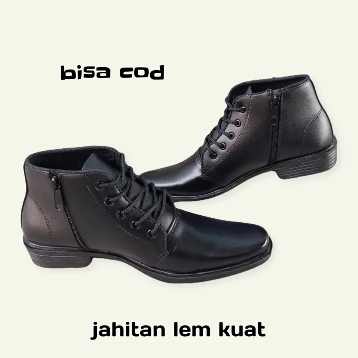sepatu PDH tali sleting/sepatu kilap pria/sepatu PDH pria/sepatu dinas ...