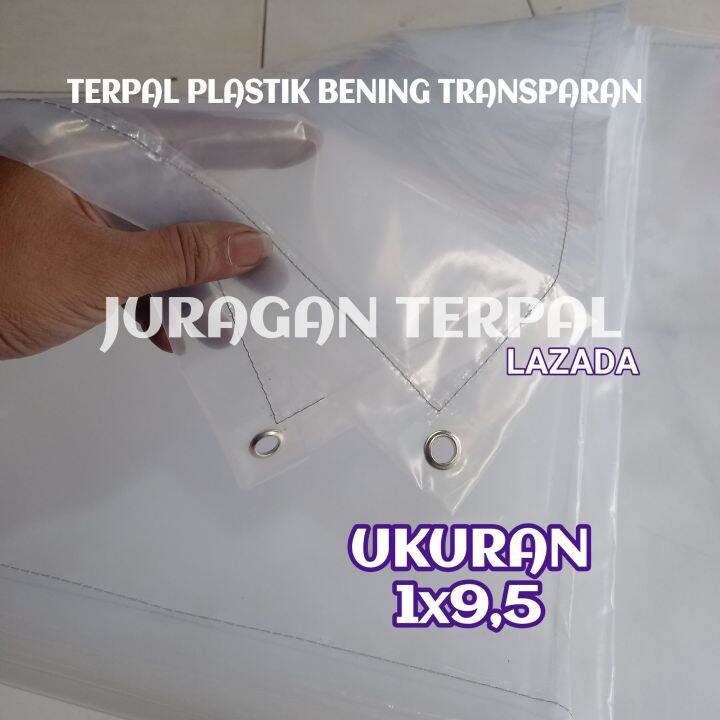 terpal plastik bening transparan ukuran 1x9,5 | Lazada Indonesia