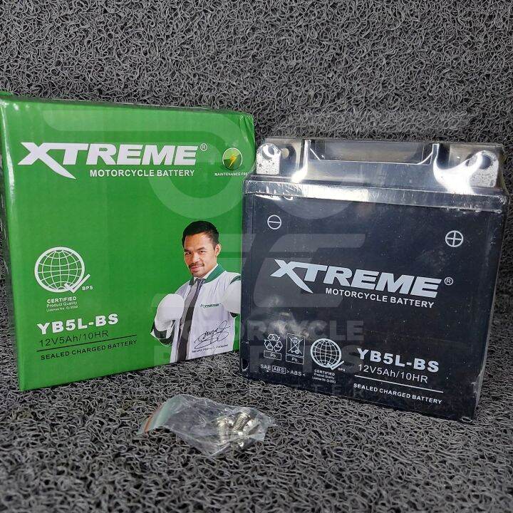BATTERY YB5L-BS 12V5Ah/10HR YAMAHA MIO SPORTY / AMORE / SYM BONUS 110 ...