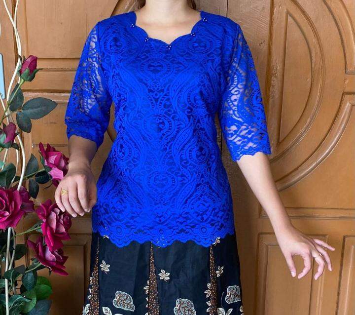 blus brokat | Lazada Indonesia