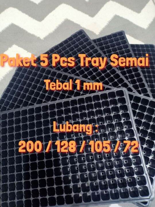 Paket 5 Pcs Tray Semai Tebal 1 mm Premium Paling Tebal Potray Asli ...