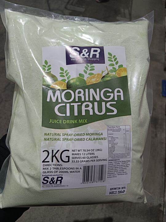 SNR MORINGA CITRUS JUICE POWDER 2kg. | Lazada PH