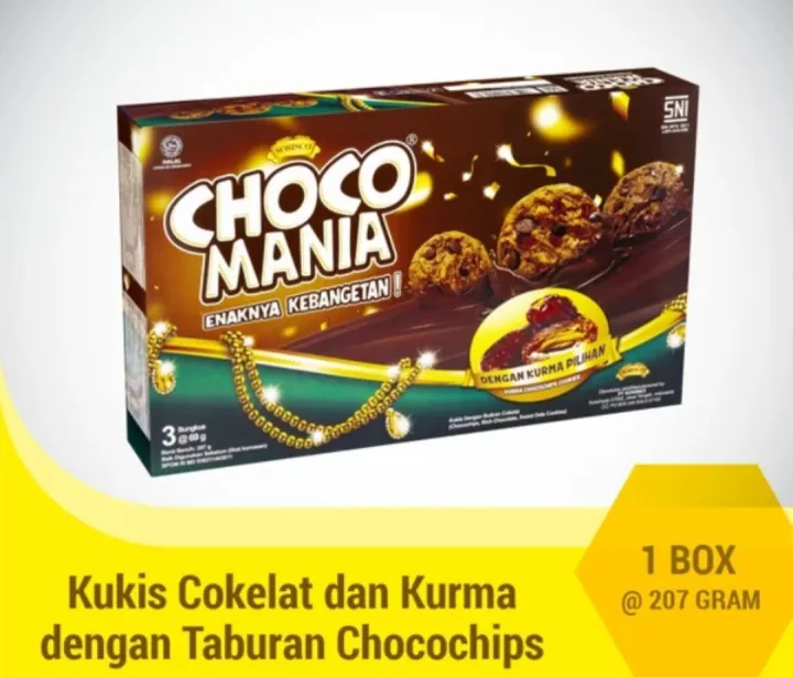 Choco Mania Cookies Gift Pack 207g (3 bungkus x 69gr) | Lazada Indonesia