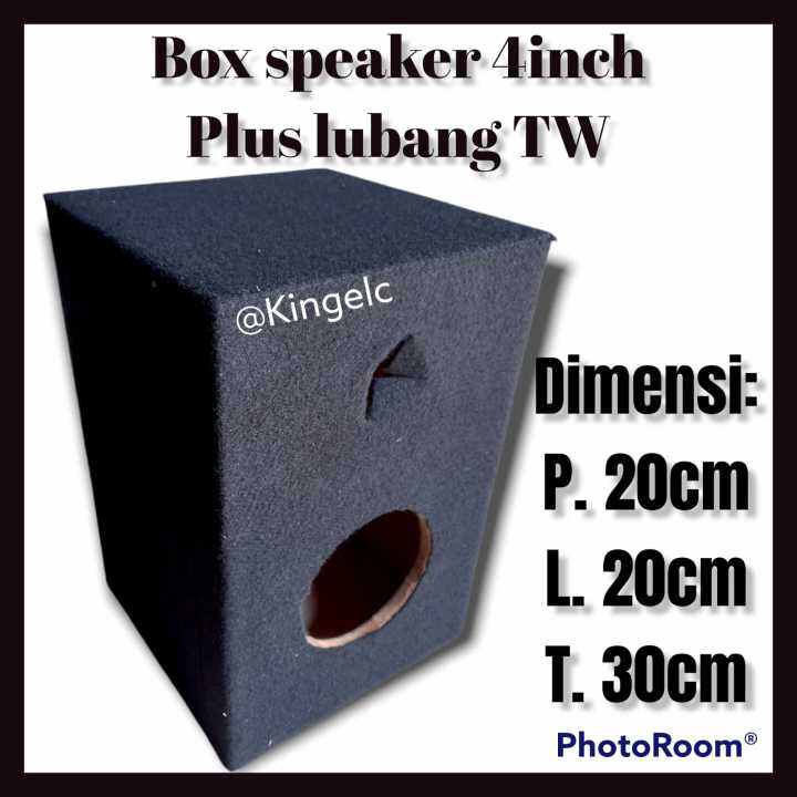 BOX SPEAKER 4 INCH PLUS LUBANG TWEETER MDF | Lazada Indonesia