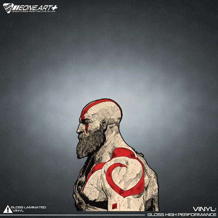 EOne Reflective Bumper Stickers Steam Game God of War Ragnarok Car Body ...