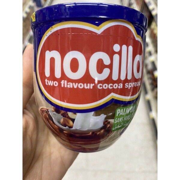 Nocilla Two Flavour Cocoa Spread ( Nocilla Brand ) 190 G. ผลิตภัณฑ์ สำหรับทาขนมปัง รสโกโก้และเฮ ...