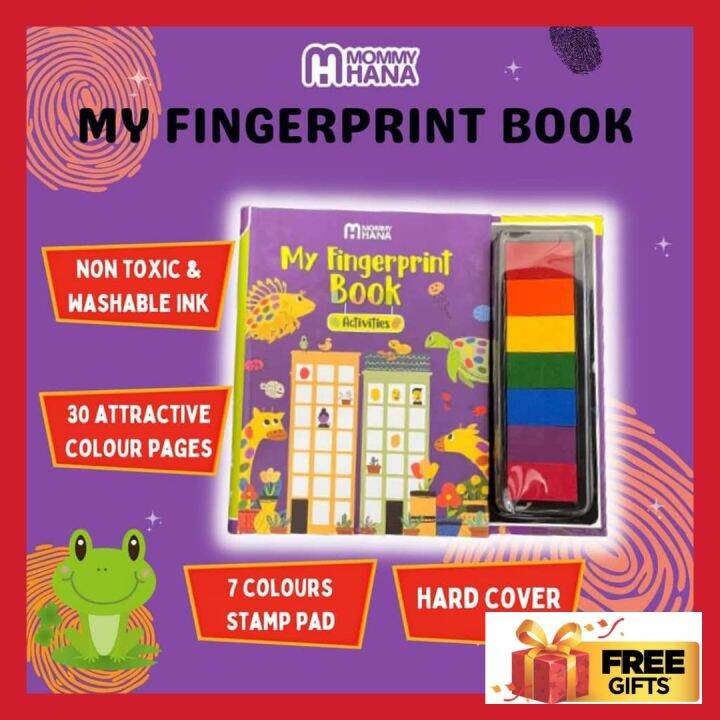 My fingerprint book mommy Hana (buku cop jari) | Lazada