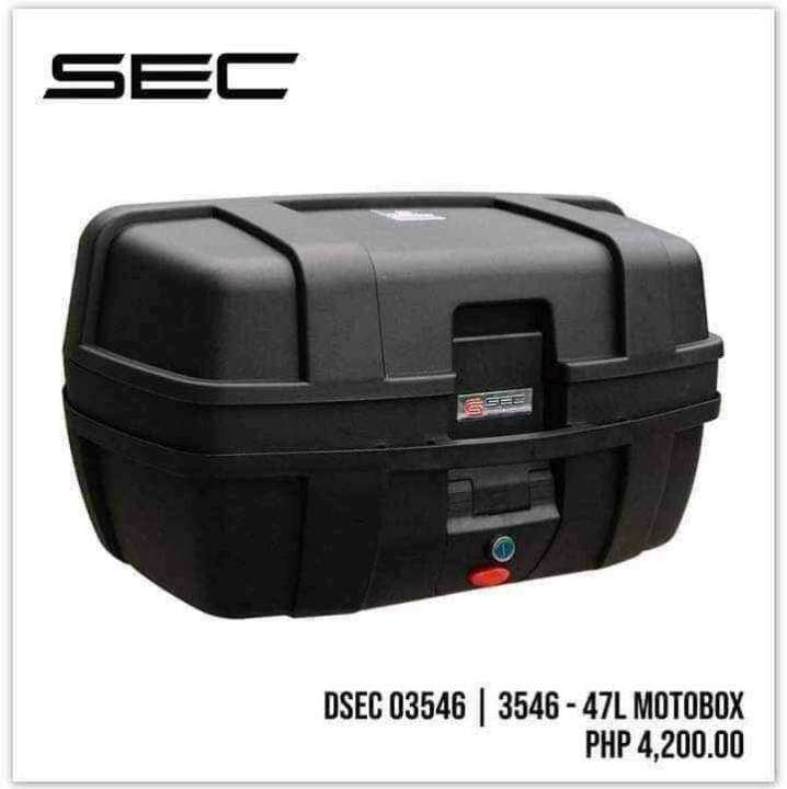 NEW‼️SEC 32L,42L & 45L PLASTIC TOP BOX (COD) | Lazada PH