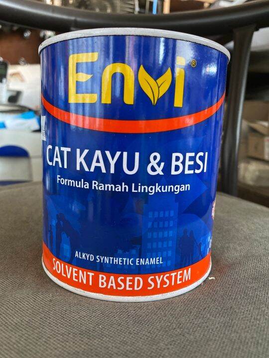 Cat kayu dan besi envi kuning | Lazada Indonesia