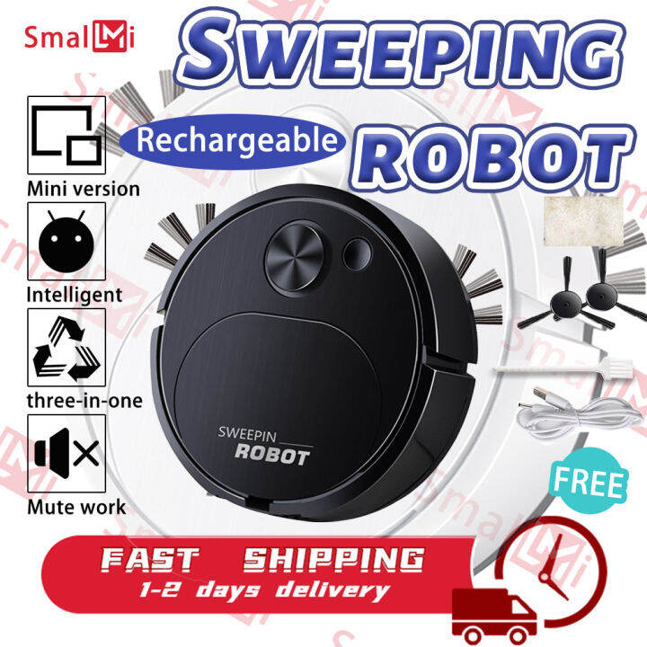 【Free Mop】MINI Sweeping Machine Mopping Smart Automatic Cleaning Robot ...