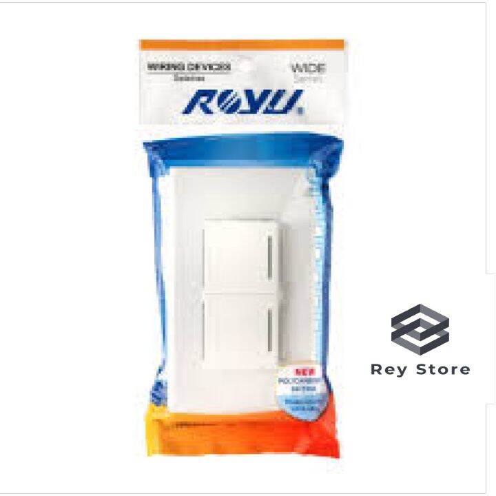 ROYU switch 2 gang wide series | Lazada PH
