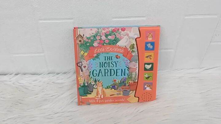Let's Explore THE NOISY GARDEN Sound Board Book With 6 Fun Garden ...
