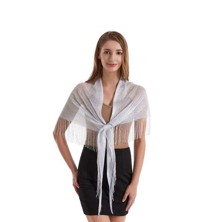 Metallic Mesh Hollow Scarf | Lazada PH
