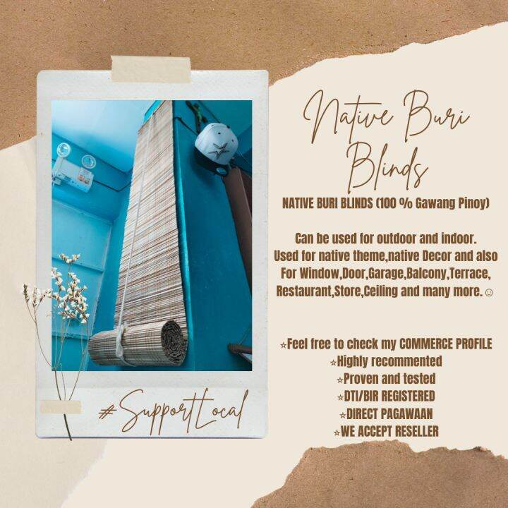 2ft x 4ft Native Buri Blinds | Lazada PH