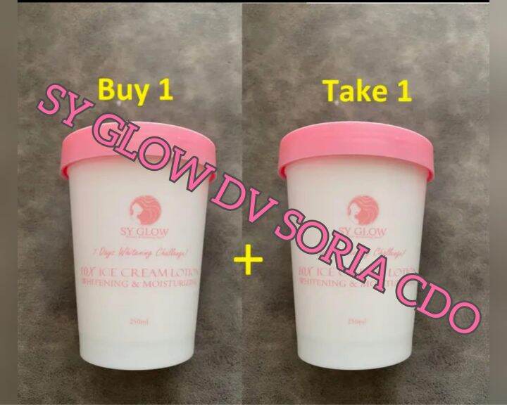 SY GLow Ice Cream Lotion(Buy 1 Take 1 | Lazada PH