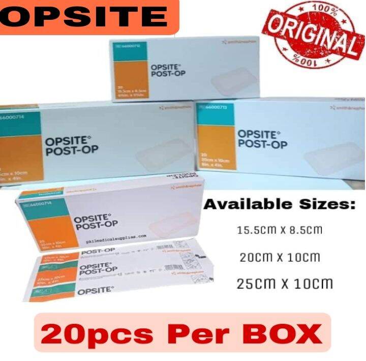 OPSITE POST-OP 20pcs/BOX (25cm/20cm and 15.5cm available.on hand ...
