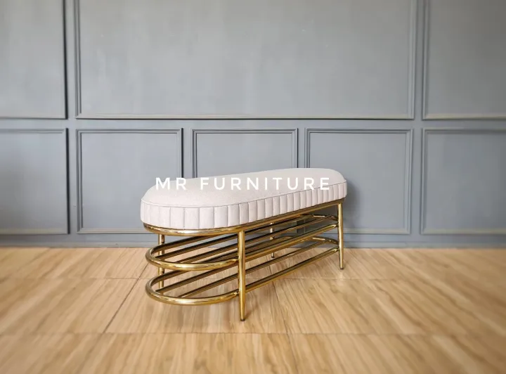 kursi sofa bench stainless | Lazada Indonesia