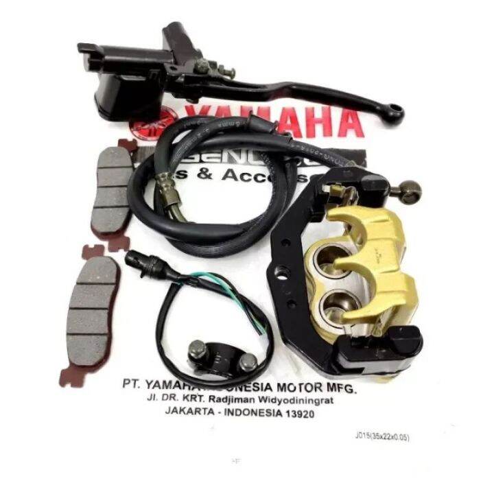 selang rem+master rem set+kaliper depan Yamaha fizr,Vega R lama,Jupiter ...