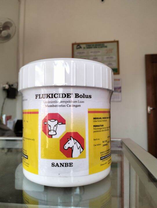 FLUKICIDE 42 BOLUS - obat cacing / cacingan berbentuk bolus untuk hewan ...