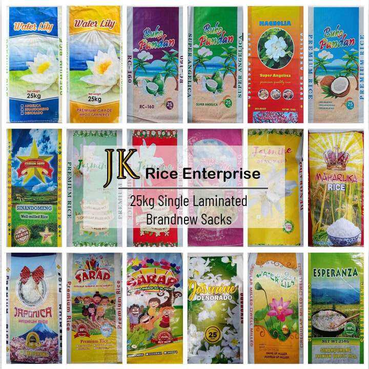 25kg Single Laminated Sacks-New Sacks-Many Designs | Lazada PH