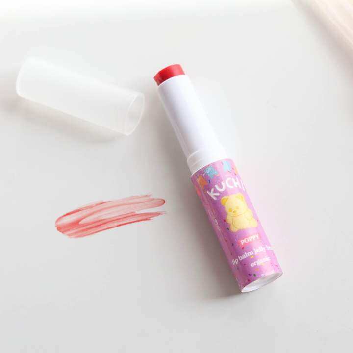 Kuchi lip balm jelly bear organic #poppy | ลิปบาล์ม สีแดง poppy กลิ่น ...