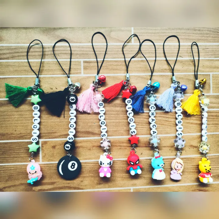Strap HP / gantungan HP bisa custom nama | Lazada Indonesia