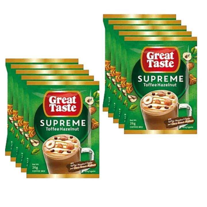 Great Taste Supreme with Toffee Hazelnut Flavor (pack of 10) | Lazada PH