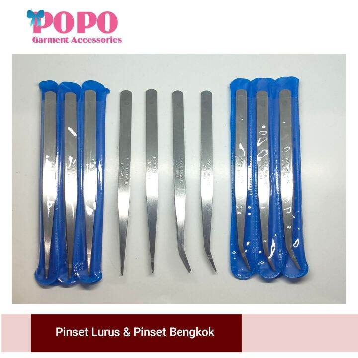 PINSET BENANG LURUS / BENGKOK ( PINSET PERALATAN JAHIT ) | Lazada Indonesia