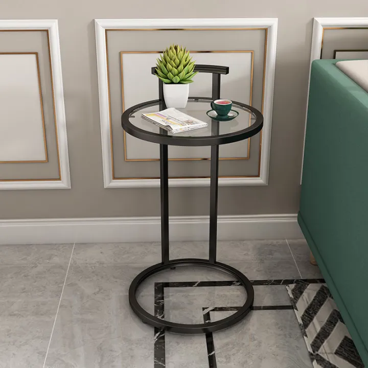 Nordic Small Coffee Table Living Room Storage Rack Sofa Side round ...