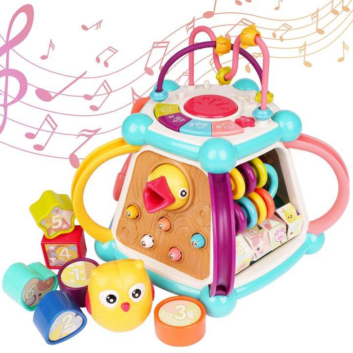 7 in 1 Musical Activity Cube for Infant Activity Center - Toddler Child ...