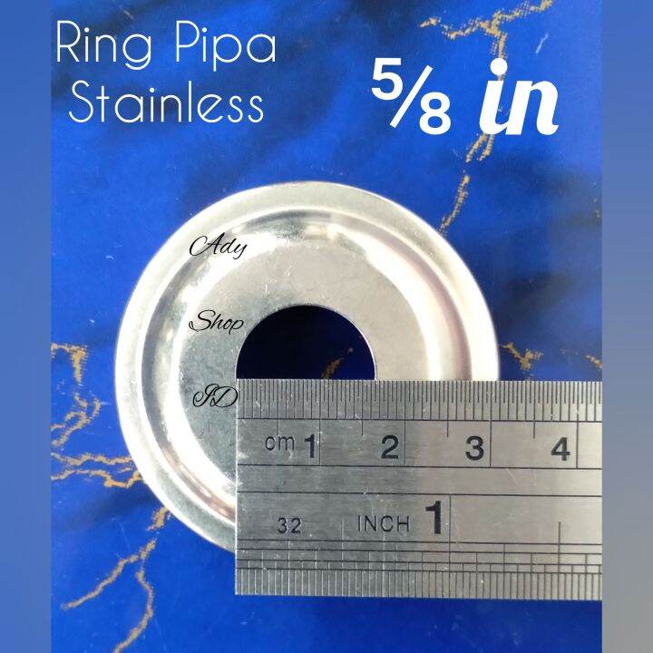 Ornamen pipa stainless ring ukuran pipa stainles ⅝ in | Lazada Indonesia