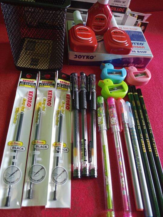 paket komplit tempat pensil,pulpen,pensil,penghapus,tipx,serutan,isi ...