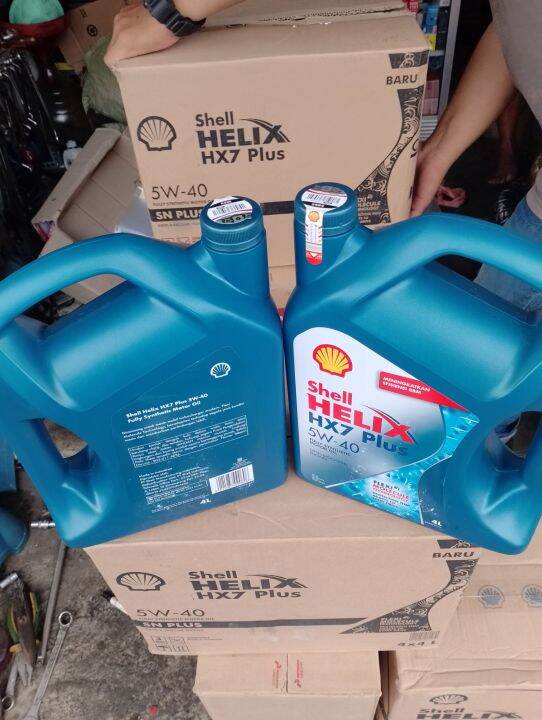 Shell hx 7 4 liter 1 dus isi 4 galon. | Lazada Indonesia