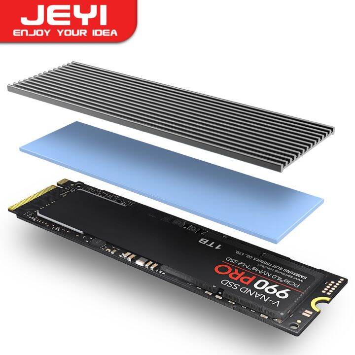 JEYI M.2 SSD Heatsink, Aluminum PS5 Radiator Solid State Drives Cooler ...