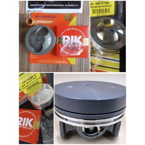 52.4 53 54 56 57mm PITSBIKE PISTON KIT XRM WAVE RS Xrm125 Wave125 Rs125 ...