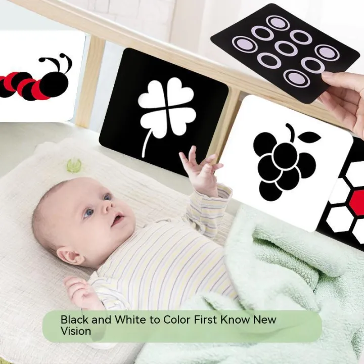 Early Education Baby Visual Stimulation Graphics Black White And High ...