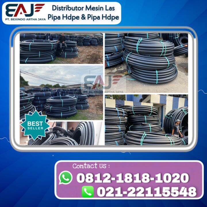 Pipa hdpe ukuran 2 inch 63mm panjang 100 meter - selang hdpe | Lazada Indonesia