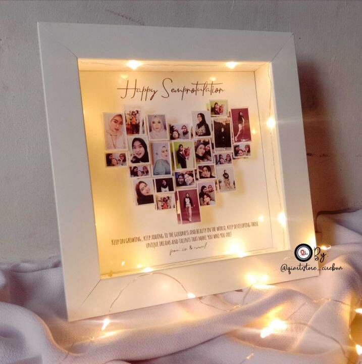 Foto Mozaik Love Box / /Hadiah Ulang Tahun/Wedding/Anniversary/Wisuda ...