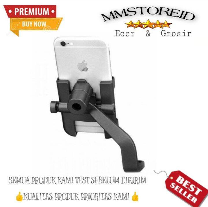 MM - Holder Spion Motor HM 20 HM-20 Phone Stand Handphone / Senderan Dudukan Hp Alat Penyangga ...