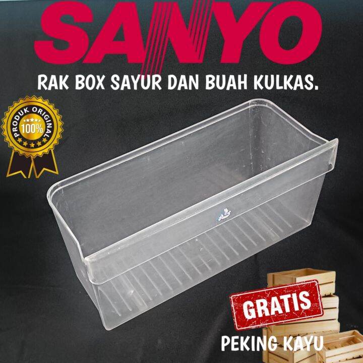 RAK BOX SAYUR DAN BUAH KULKAS SANYO ORIGINAL | Lazada Indonesia