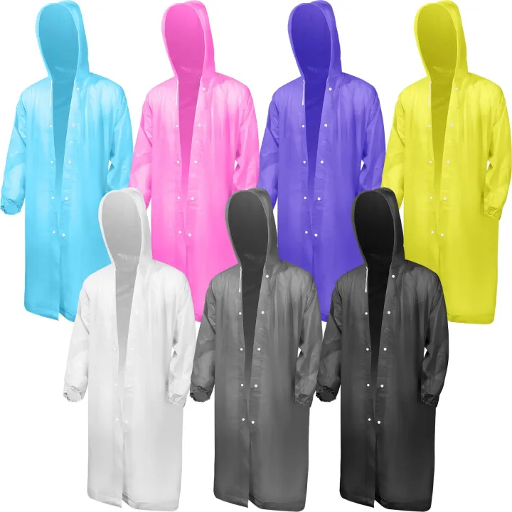 FY Unisex Foldable Thick Raincoat Baju Hujan Reusable Rain Coats ...
