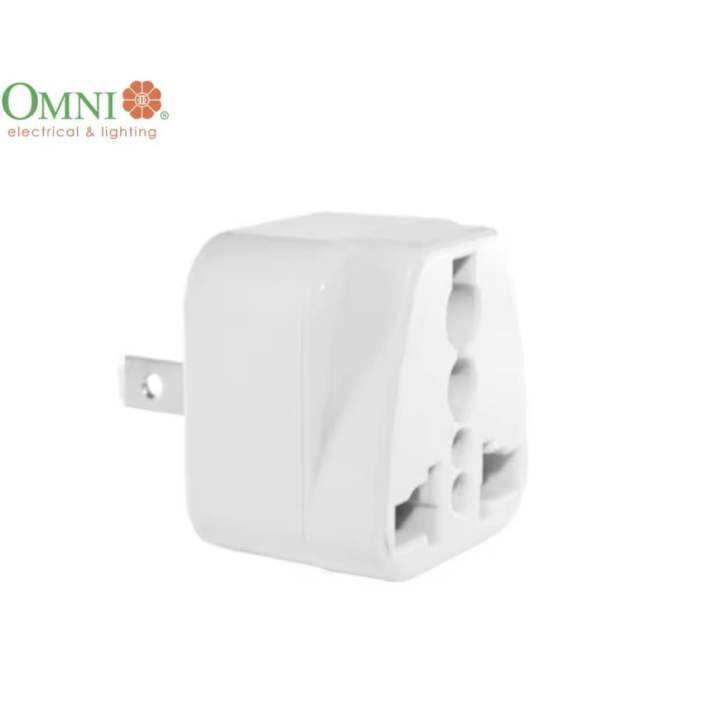 Omni Universal Socket Adapter 10A 250V Universal Adaptor Plug Adaptor ...