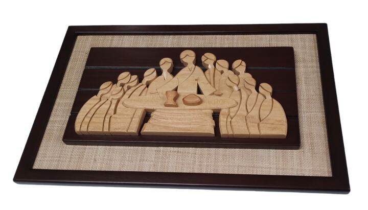 Frame: Last Supper Wood Square (L-58.5cm x H-38cm) | Lazada PH