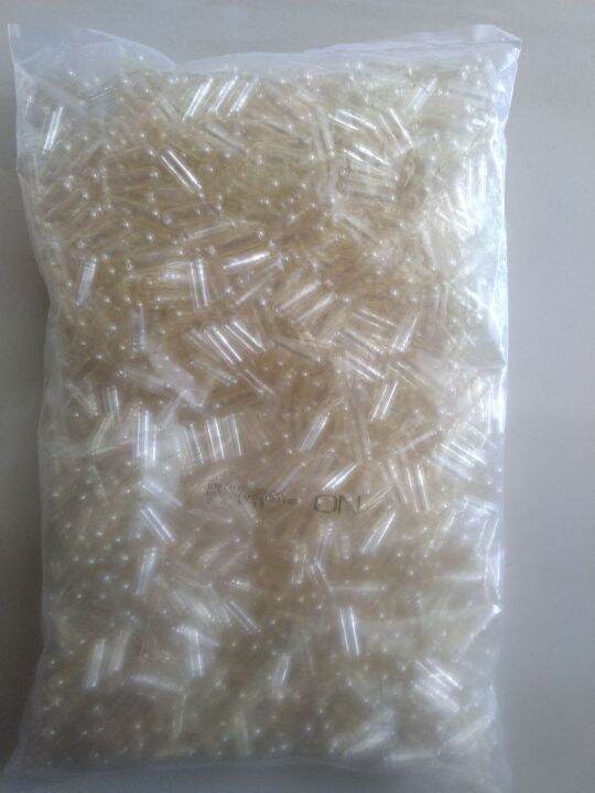 Cangkang kapsul kosong no 00 isi 1000 pcs kulit kapsul natural Placebo halal warna transparan ...