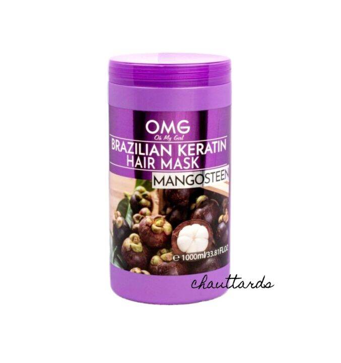 OMG BRAZILIAN KERATIN HAIR MASK 1000ML (MANGOSTEEN) | Lazada PH