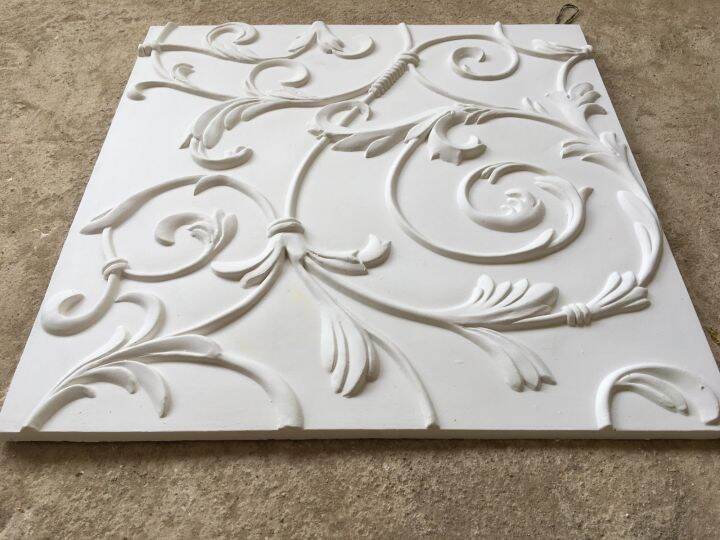 Cetakan panel dinding cor/gypsum 50x50 cm | Lazada Indonesia